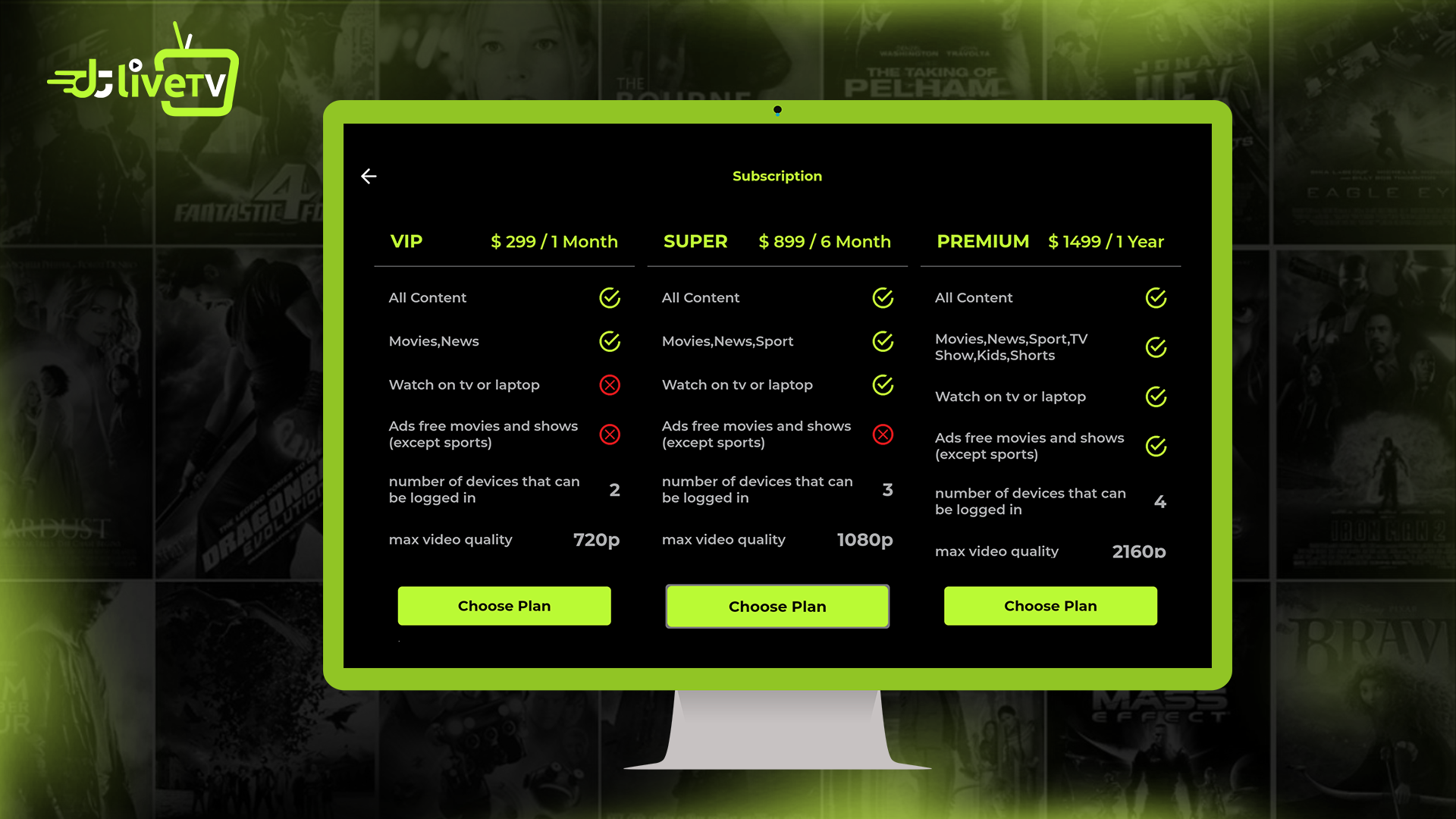 DTLiveTV - Flutter Android TV App - Movies – TV Series – Live TV - Channels - OTT - Admin Panel ...